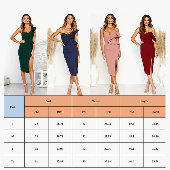 Ecowish | Dresses | Ecowish Womens One Shoulder Sleeveless Split ...